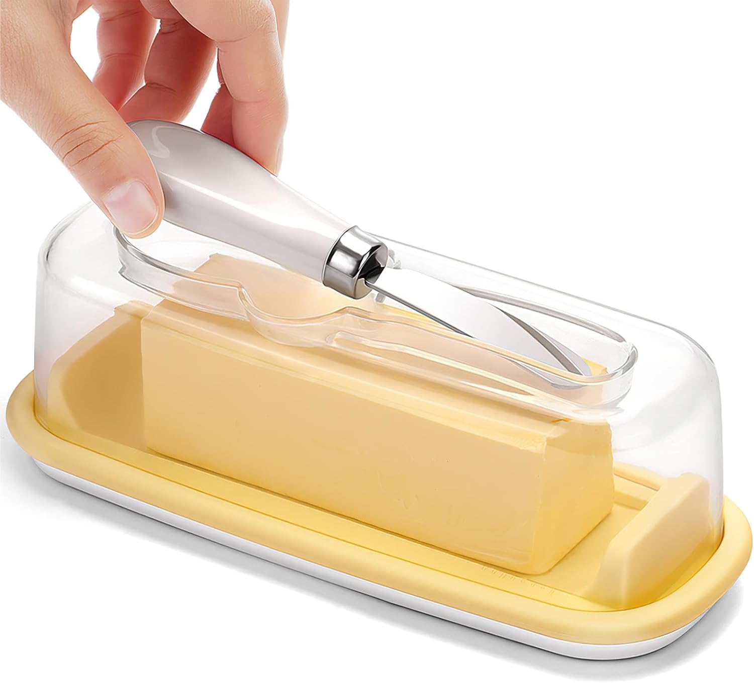 Amazon.com | Butter Dish with Lid, (1+1) Butter Dish with Butter ...