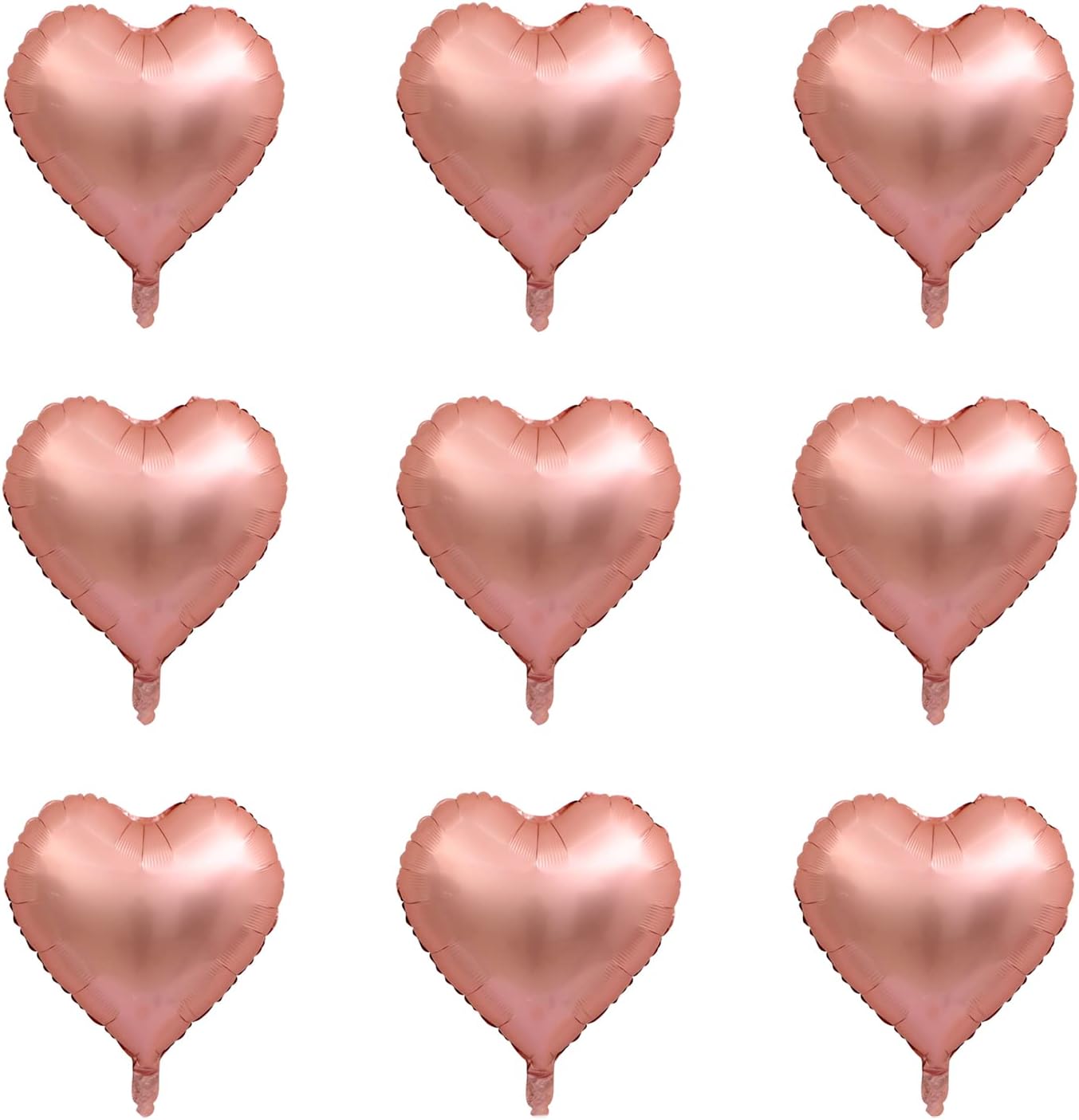 Amazon.com: Giga Gud 30pcs 18" Heart Foil Balloons, Rose Gold, Heart ...