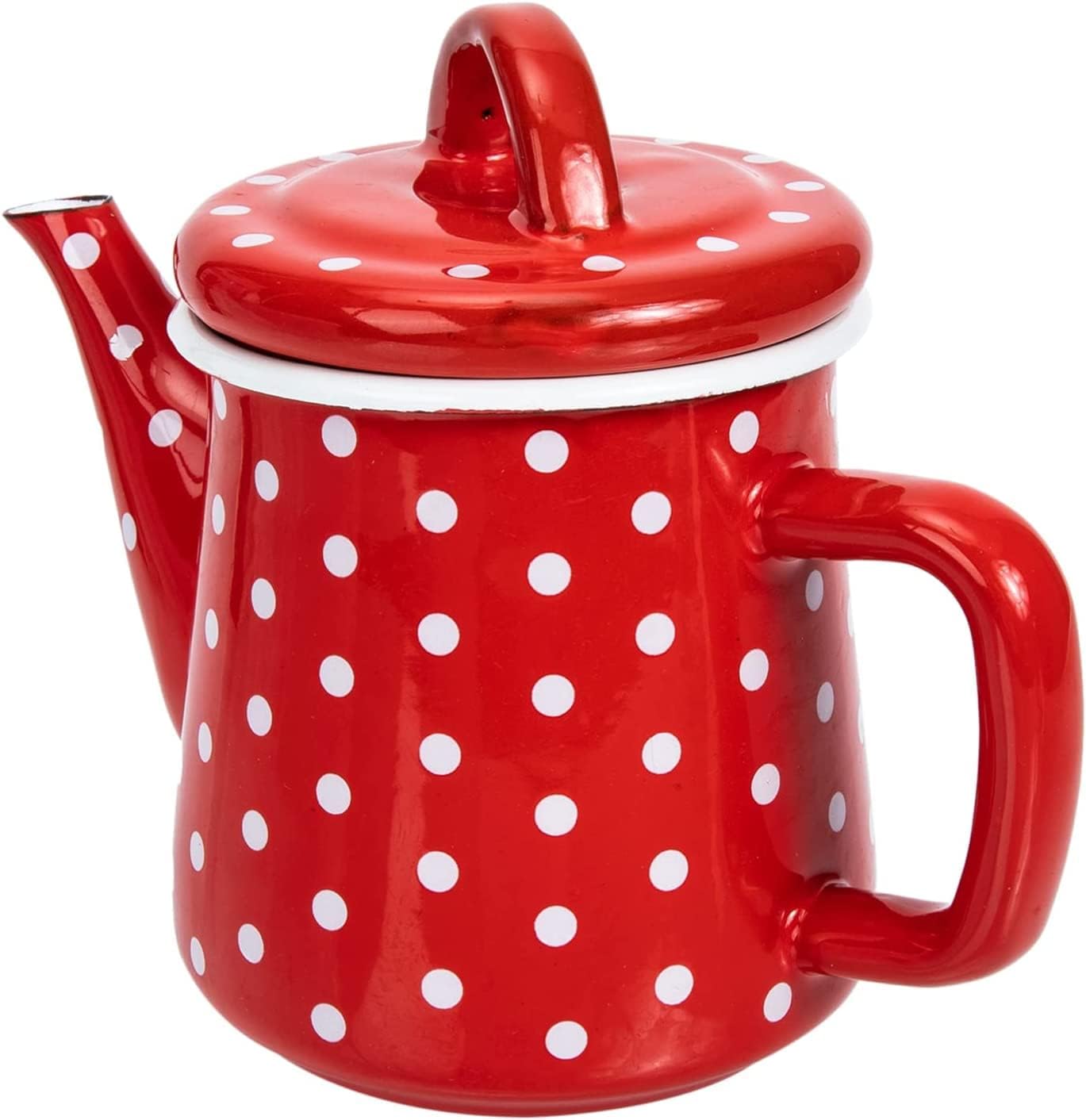 Amazon.com: TANFEI 0. 6L Speckled Enamel Coffee Pot Teakettle Japanese ...