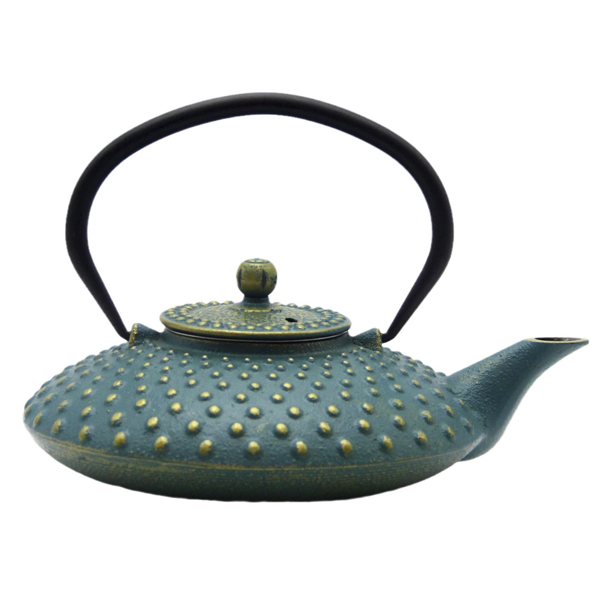 Amazon.com | 27.1oz Small Cast Iron Teapot,SECHUDO Tea Kettle Coated ...
