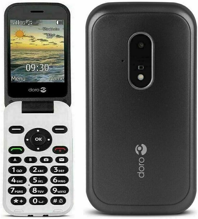 Doro 6030 Unlocked Clamshell Big Button Mobile Phone for Seniors with 2 ...