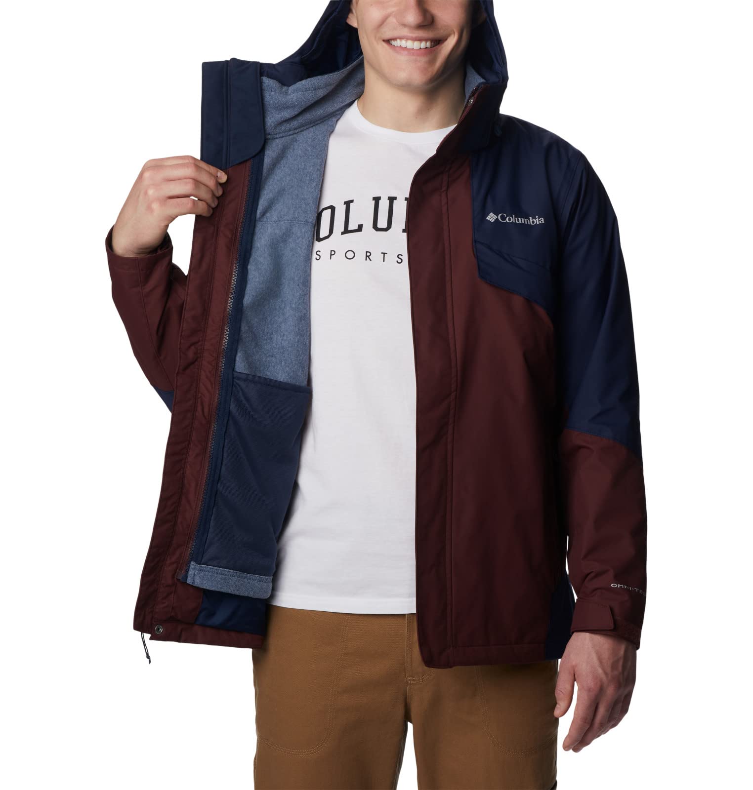 Snapklik.com : Columbia Mens Bugaboo II Fleece Interchange Jacket