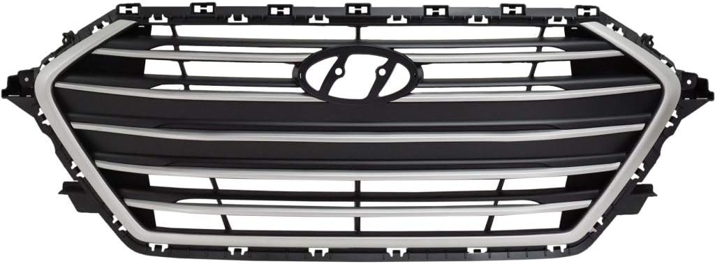 Amazon.com: For Hyundai Elantra Grille Assembly 2017 2018 | Painted ...