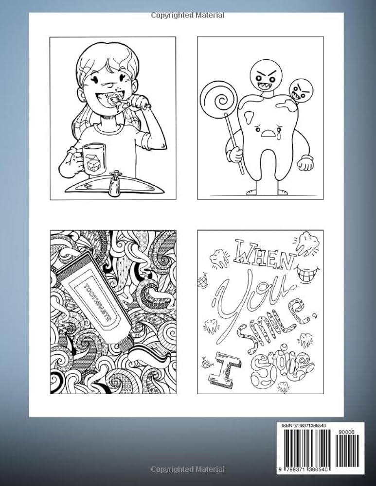 dentist coloring pages toothpaste