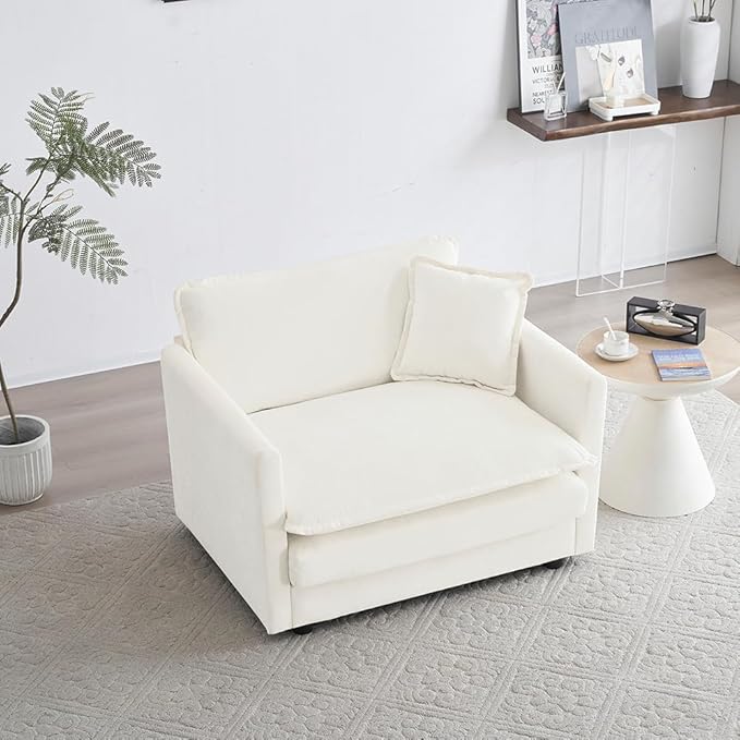 Amazon.com: HanStrong Single Sofa Chair, 41"" Modern Upholstered ...