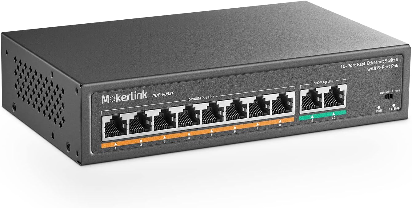 D-Link DGS-1008P, 8-Port Unmanaged PoE+ Gigabit Switch: Amazon.de ...