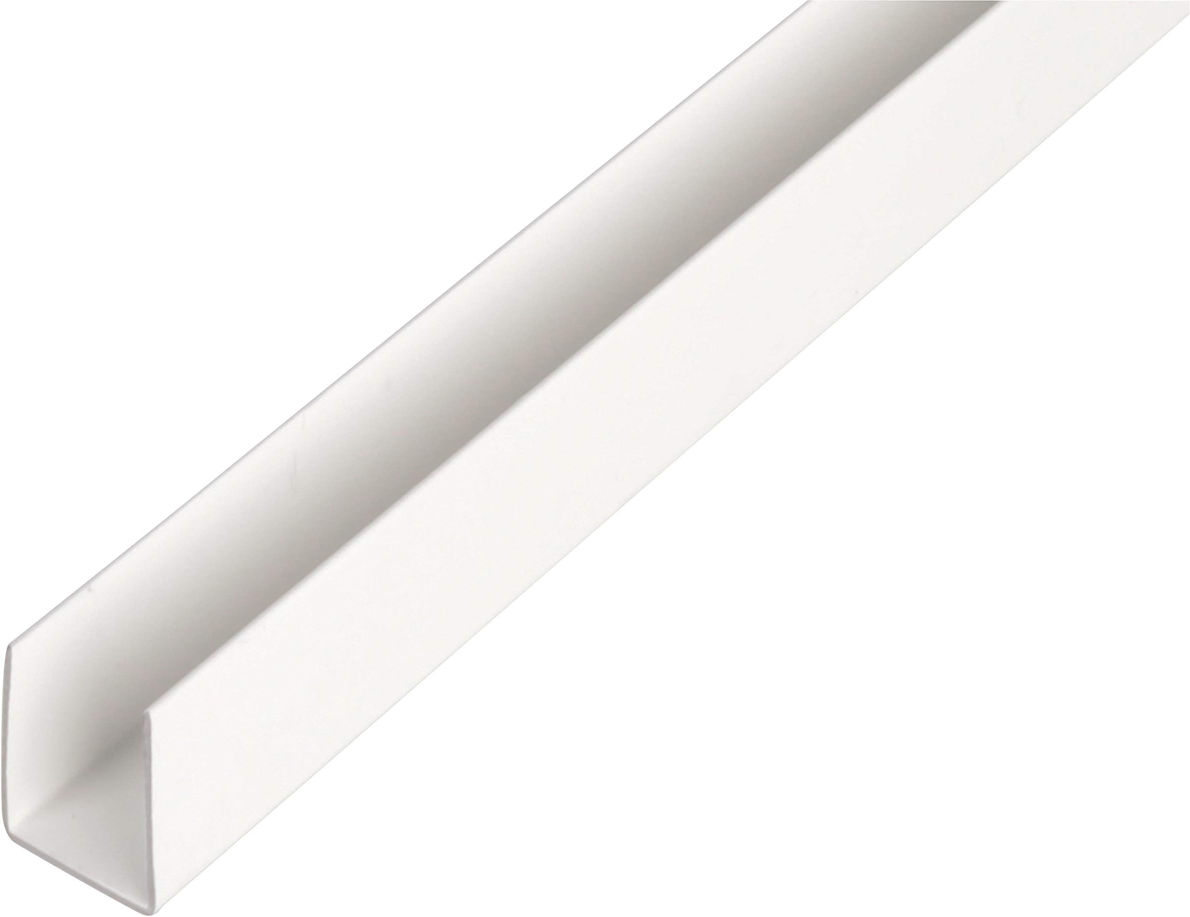 ALBERTS PVC-U U-profile, White, 1000mm x 21mm x 20mm : Amazon.co.uk ...