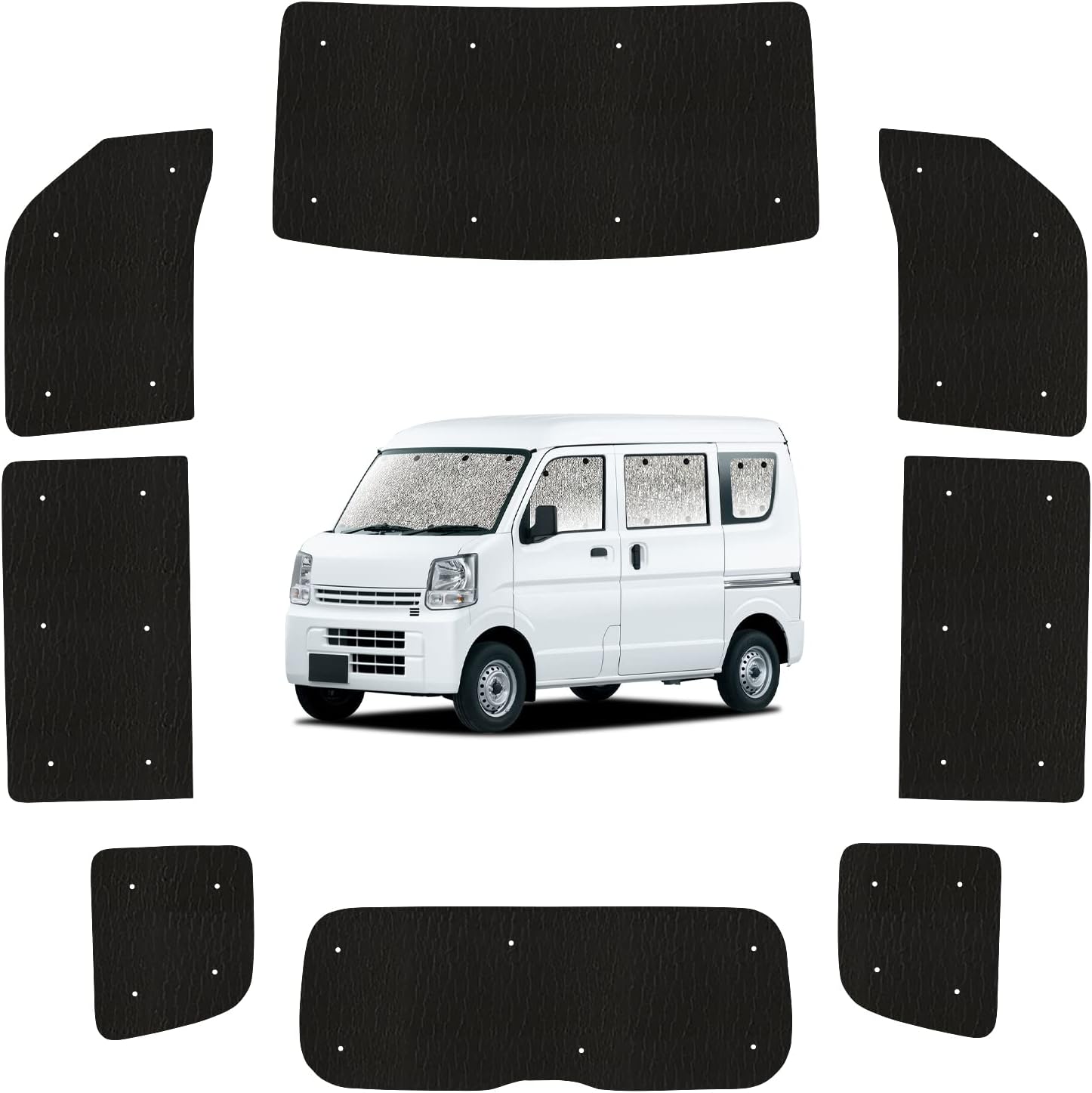 Amazon.co.jp: 趣味職人 サンシェード シームレス ライト 車 エブリィ バン ワゴン DA17系 エブリイ DA17 専用 ...