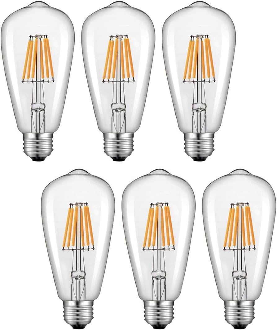Leo's Light DC 12V Low Voltage LED Edison Bulb ST58 6W 4500K-Neutral ...