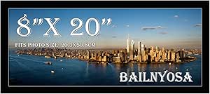Amazon.com - bailnyosa 20x8 Frame Black, 8x20 Panoramic Frame for Wall ...