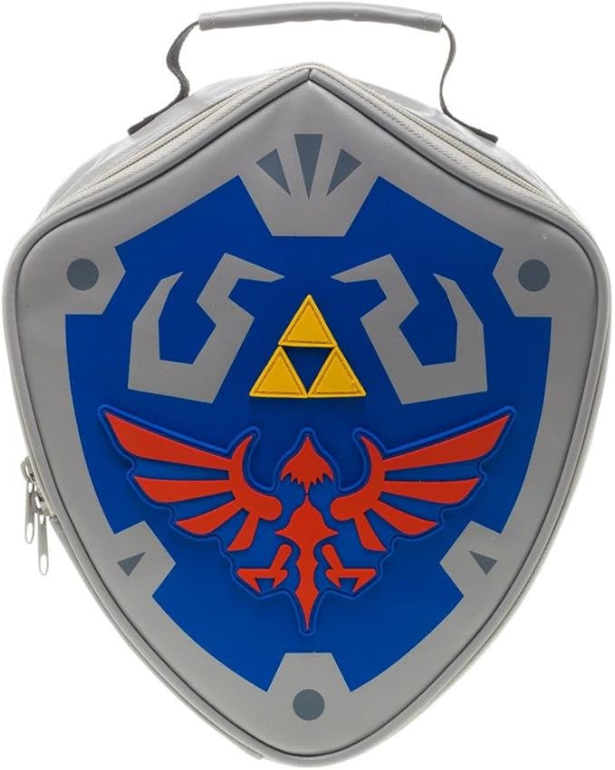 Amazon.com: Bioworld The Legend of Zelda Hylian Shield Gray Insulated Lunchbox Cooler Bag ...