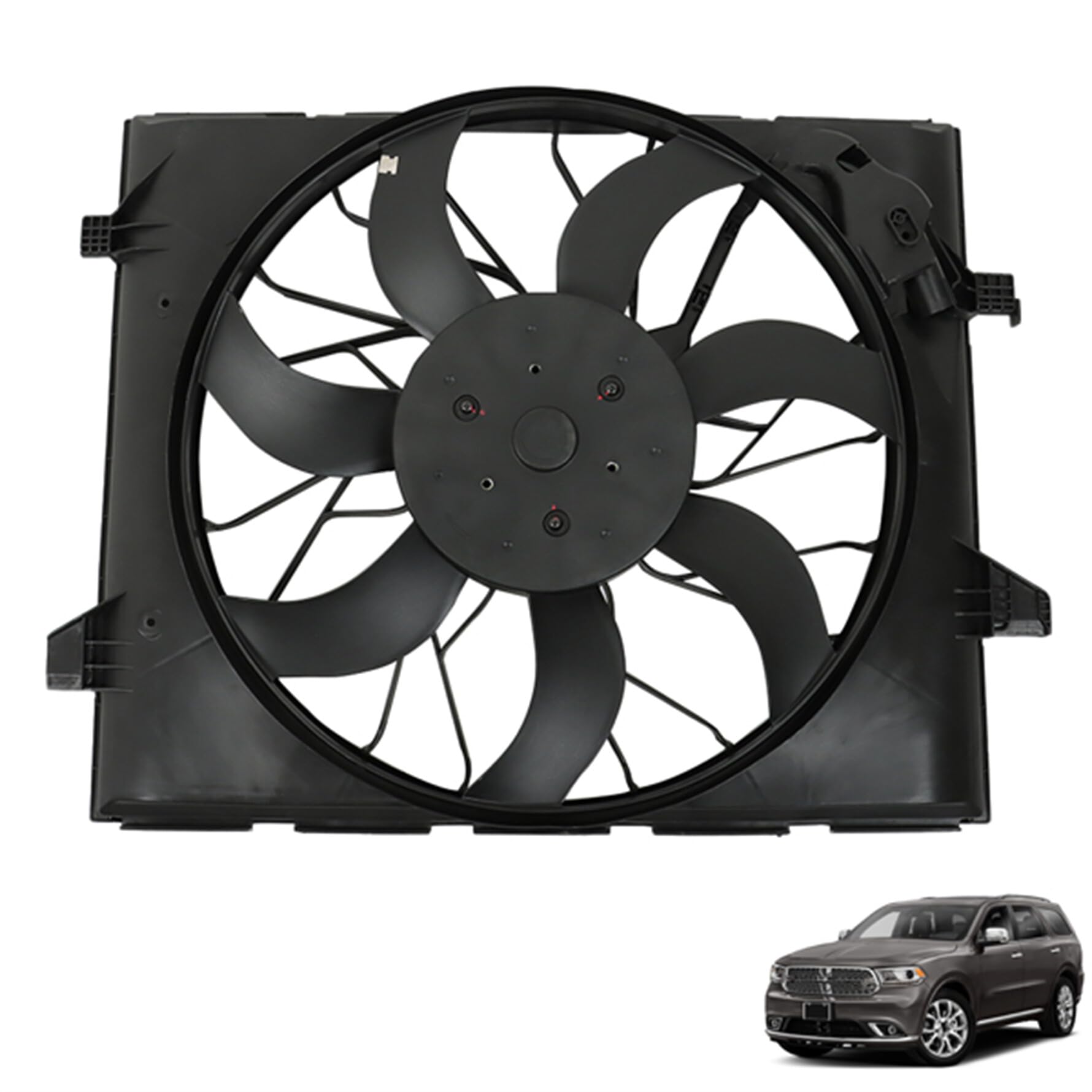 Amazon.com: munirater Engine Radiator Cooling Fan Assembly Replacement ...