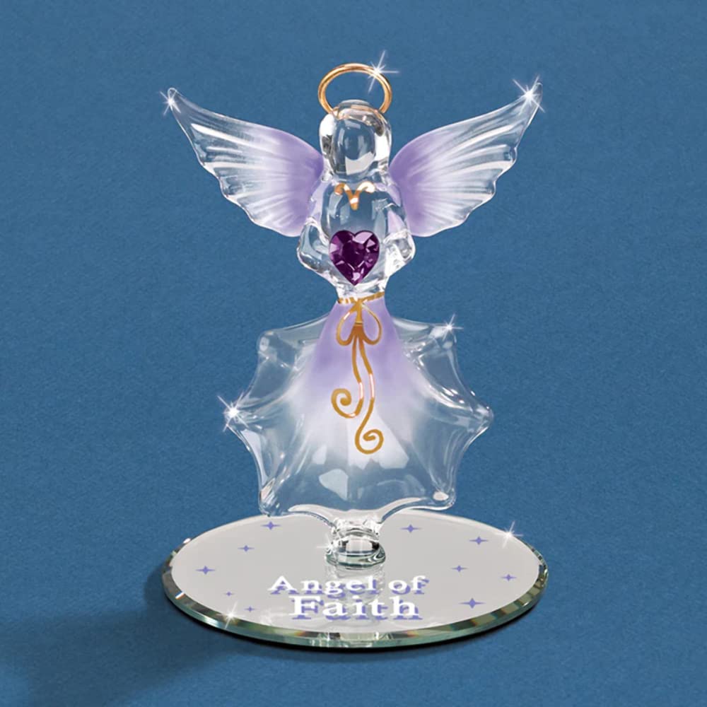 Amazon.com: Glass Baron "Angel of Faith" Angel Figurine : Home & Kitchen