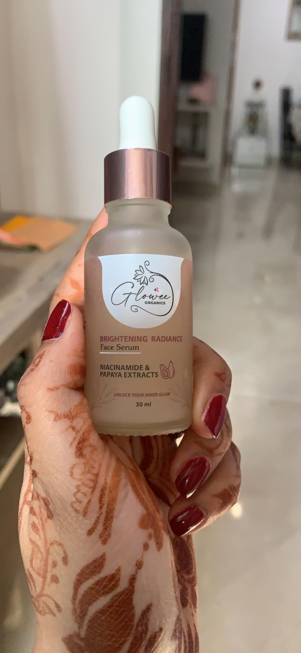 Glowee Organics Brightening Radiance White Face Serum for Men and Women ...