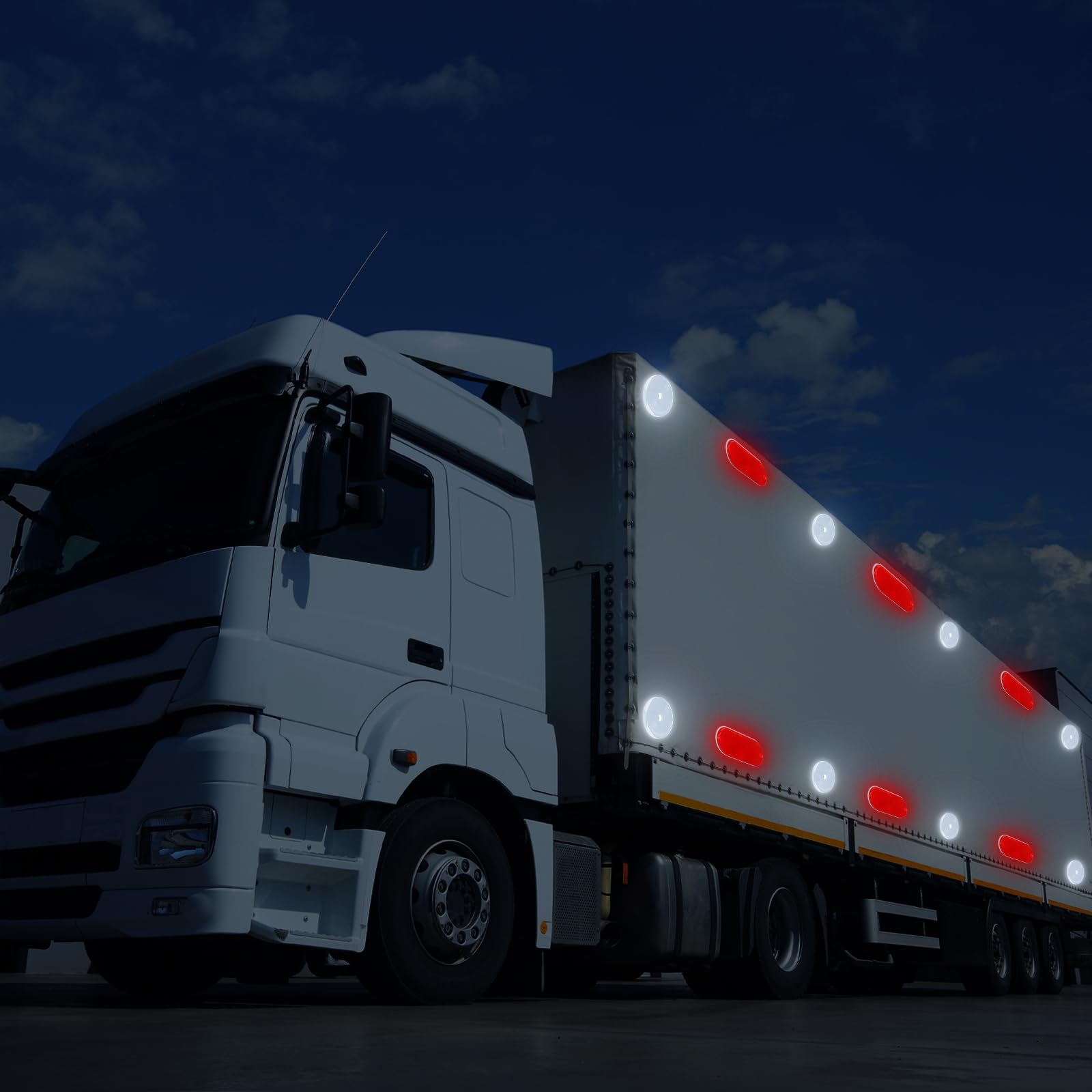 Snapklik.com : Kingdder 20 Pcs Front Reflector Round Trailer Reflectors ...