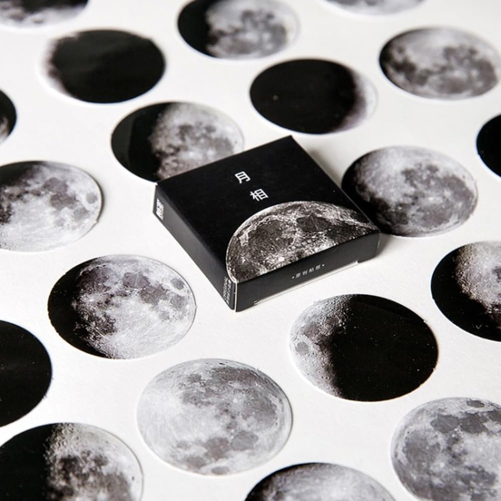 Amazon.com: 1 inch 480 PCS Moon Phase Planner Sticker Moon Phase ...
