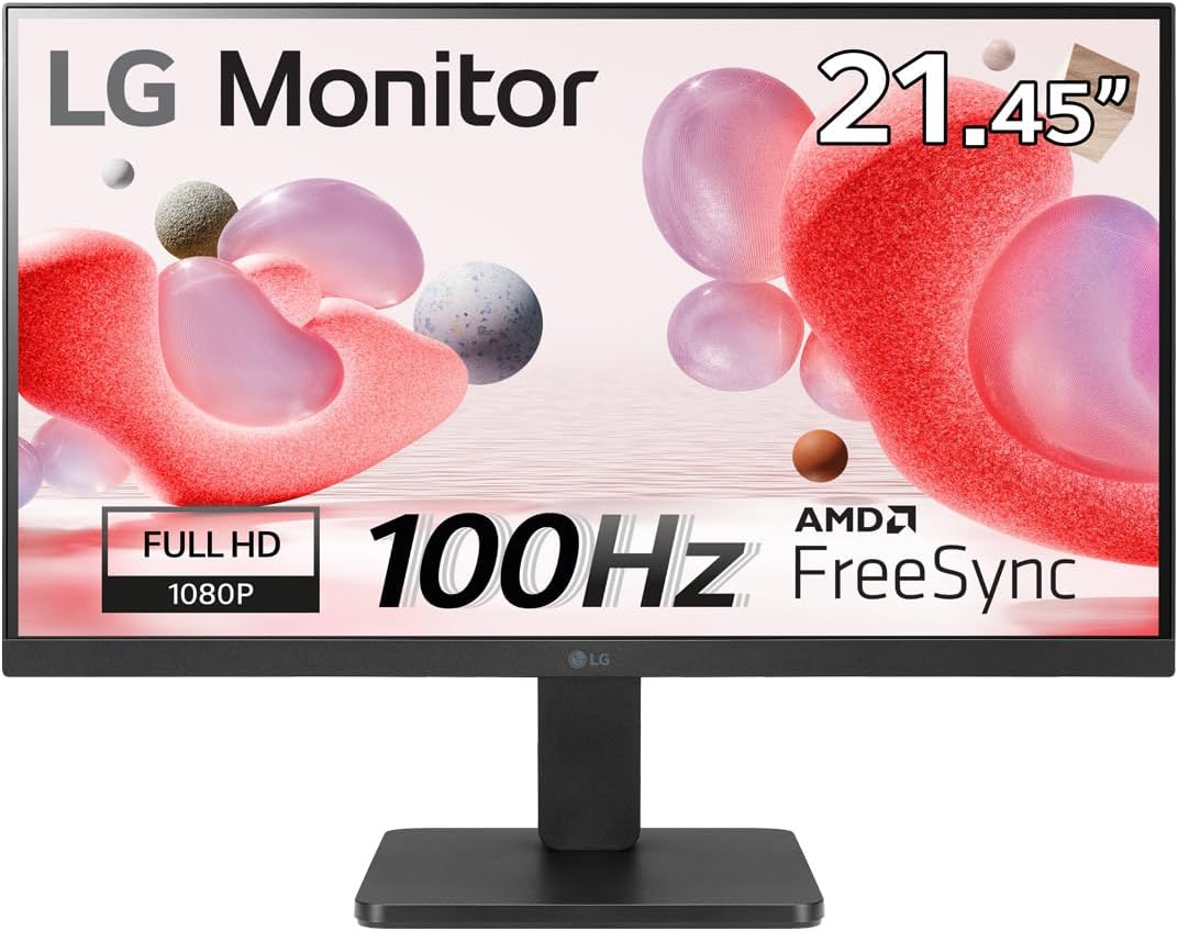 LG 22MR410-B Ecran PC bureautique 22" - Dalle VA résolution FHD (1920x1080), 5ms GtG 100Hz, sRGB ...