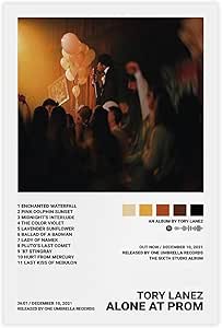 Amazon.com: Bolegar Tory Lanez Poster Alone At Prom Album Cover Posters ...