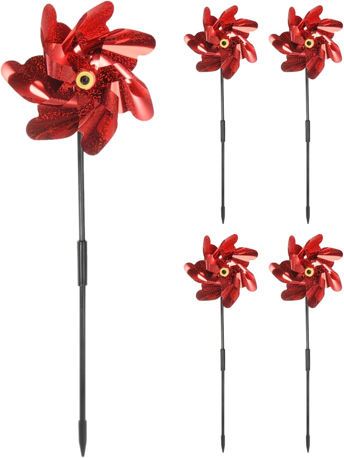 Amazon.com: HARFINGTON 5pcs Windmills for The Yard Garden 21" x 7" 7 ...