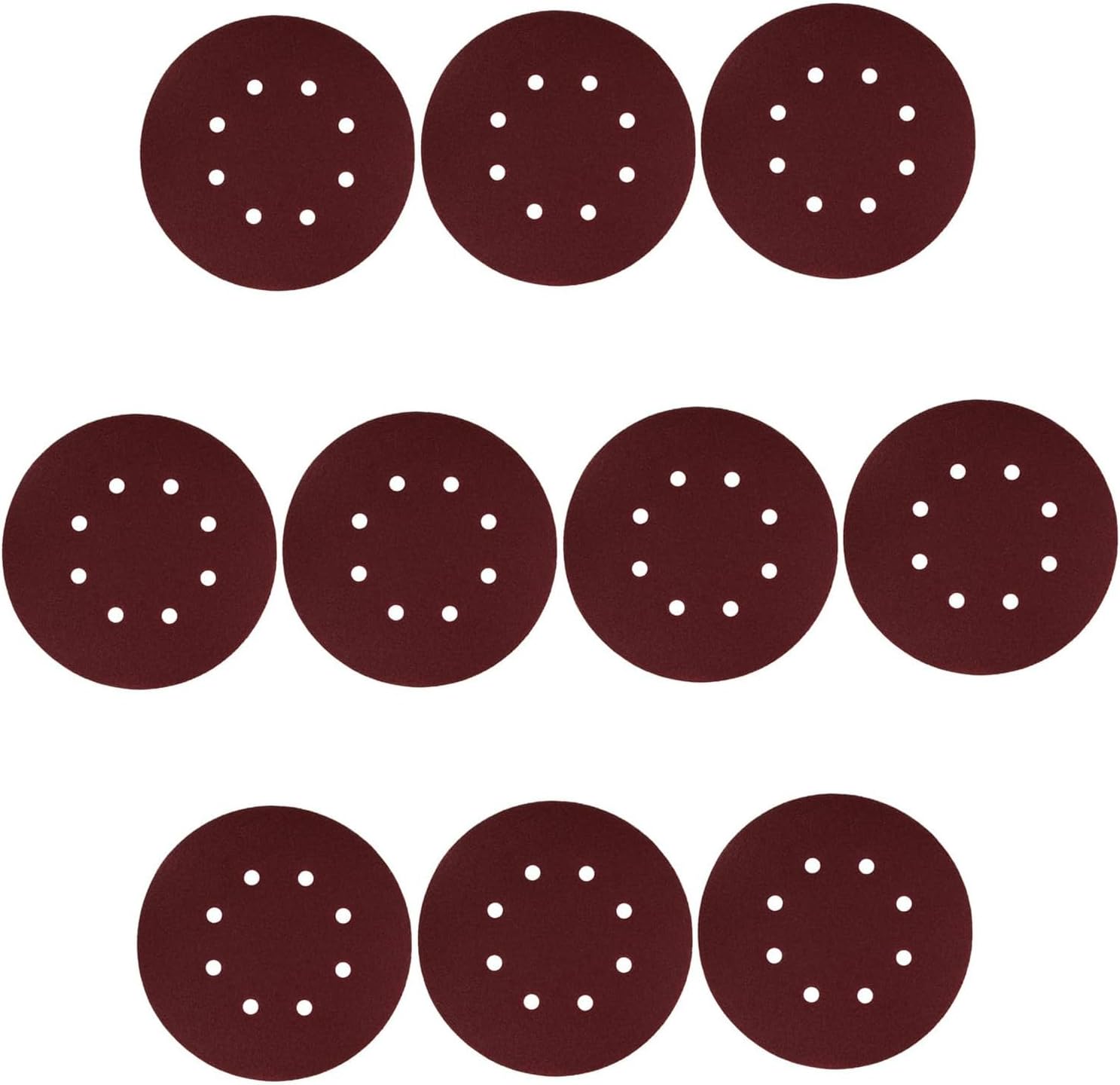 uxcell 7 Inch Hook and Loop Sanding Disc 180/240 Grit Flocking ...