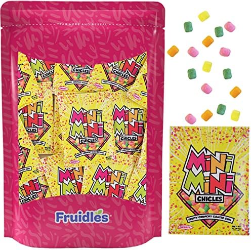 Amazon.com : Fruidles Mixed Fruit Flavors Mini Chiclets Gum, Square ...