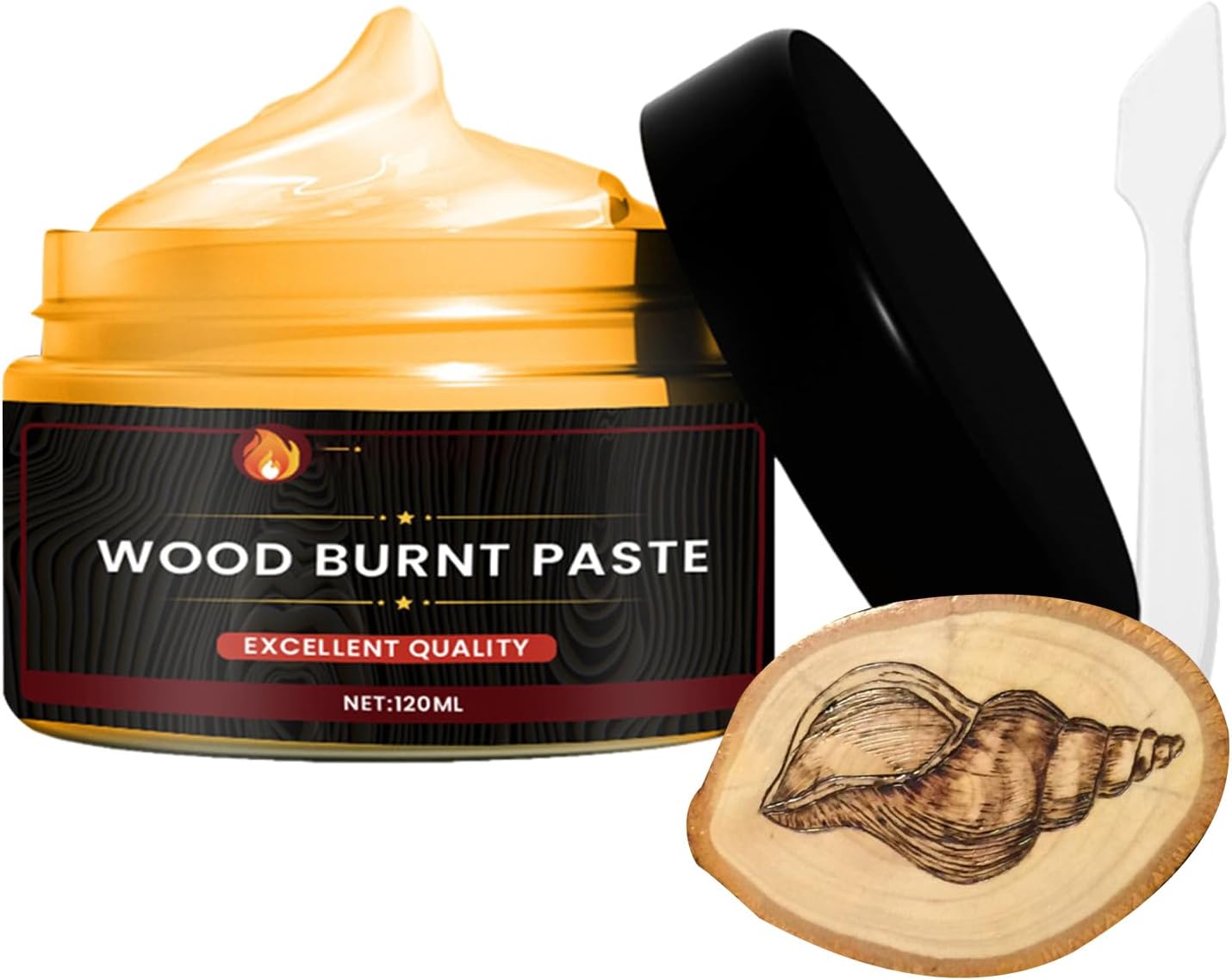 qingfeitai Wood Burning Gel, 100g Wood Burning Paste Easy to Apply for ...