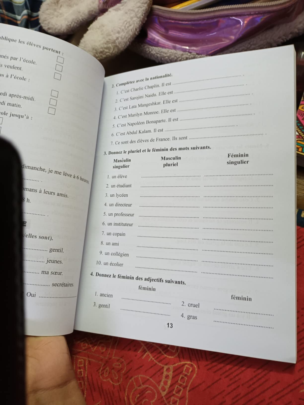 Entre Jeunes - 1 Cahier D'Exercices For Class 9 (2018-2019) Session ...