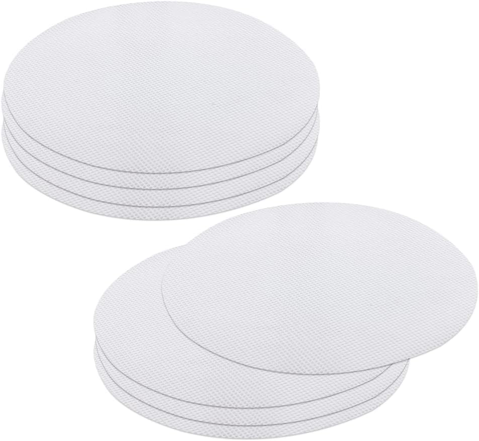 Pack of 8 Silicone Steamer Mat 32 cm, Round Non-Stick Steam Mat ...