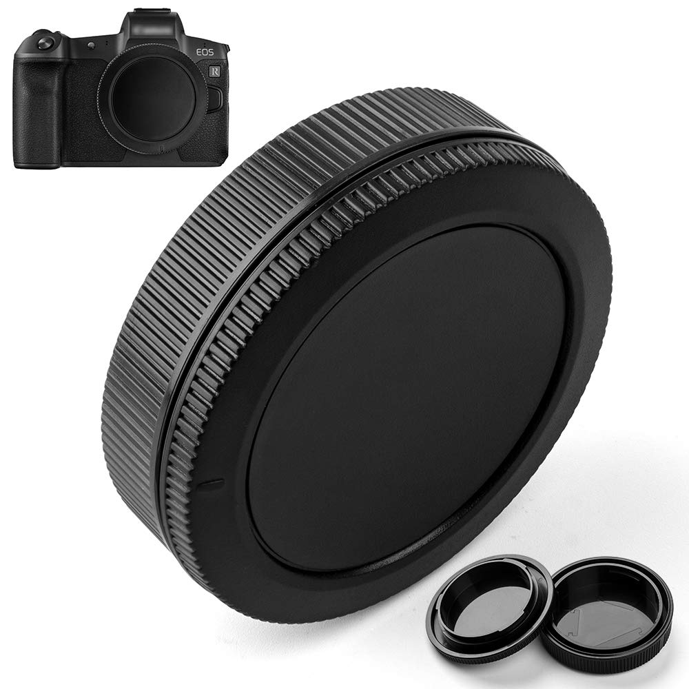 Amazon.com : Body Cap and Rear Lens Cap Cover Replacement Set for Canon ...