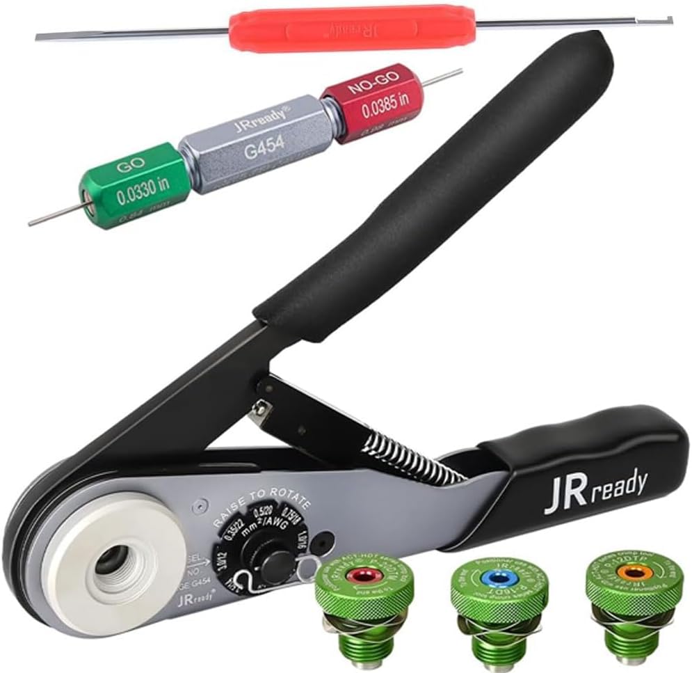 DRK-RT1 Removal Tools+JRready ST2163 Deutsch Crimp Kit Set-ACT-HDT+P Solid Contacts Crimp Tool ...