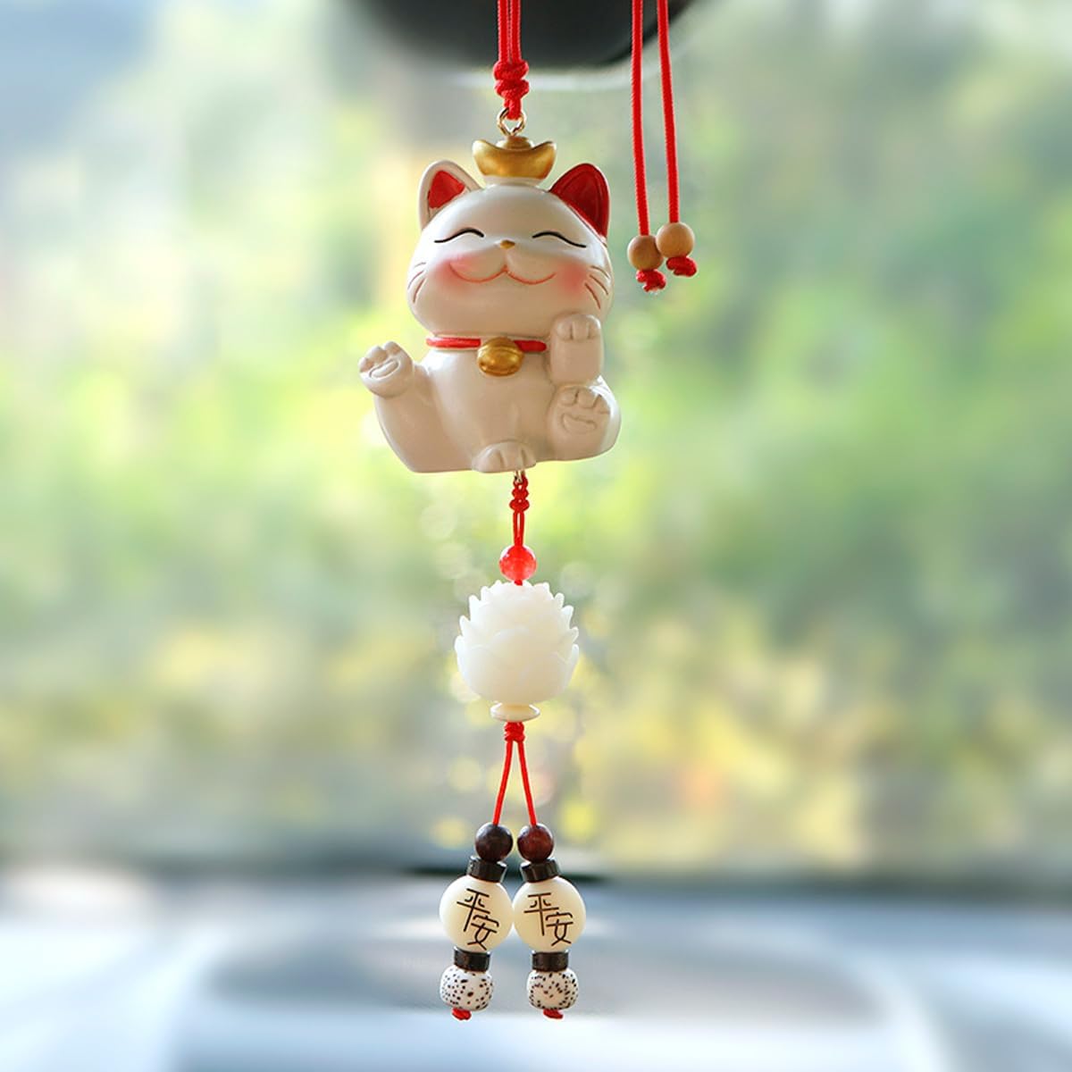 Amazon.com: Car Hanging Accessories，Car fortune cat pendant decoration ...