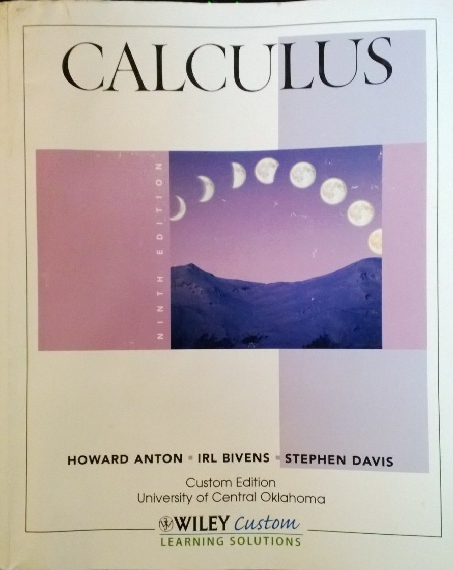 Calculus (Custom Edition University of Central Oklahoma): Howard Anton ...