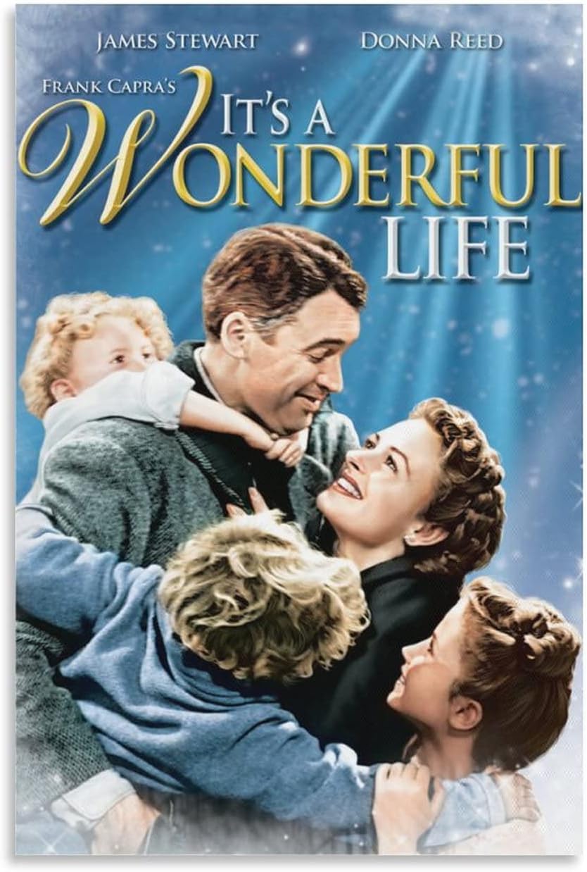 Amazon.com: Its A Wonderful Life Movie Poster (32) Artworks Picture ...