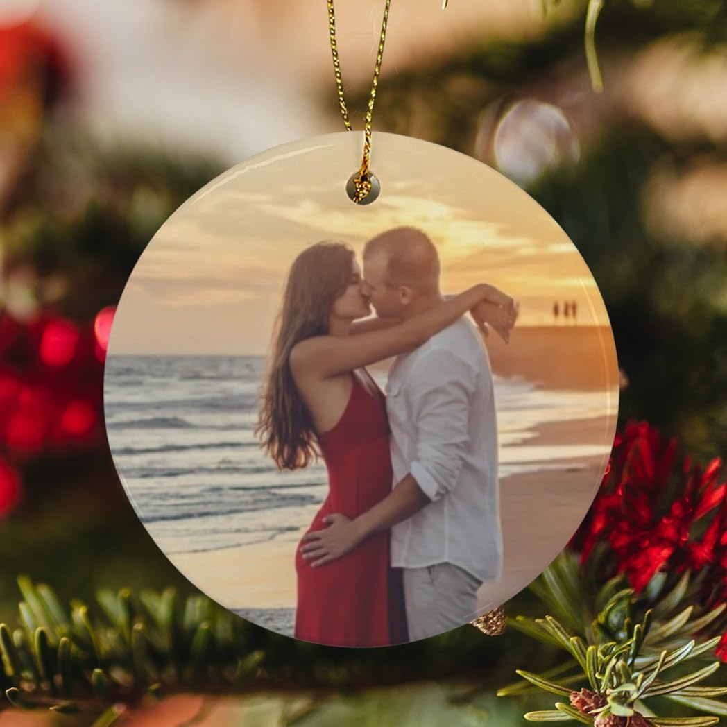 Amazon.com: Personalized Christmas Tree Ceramic Ornament Hanging,Custom ...