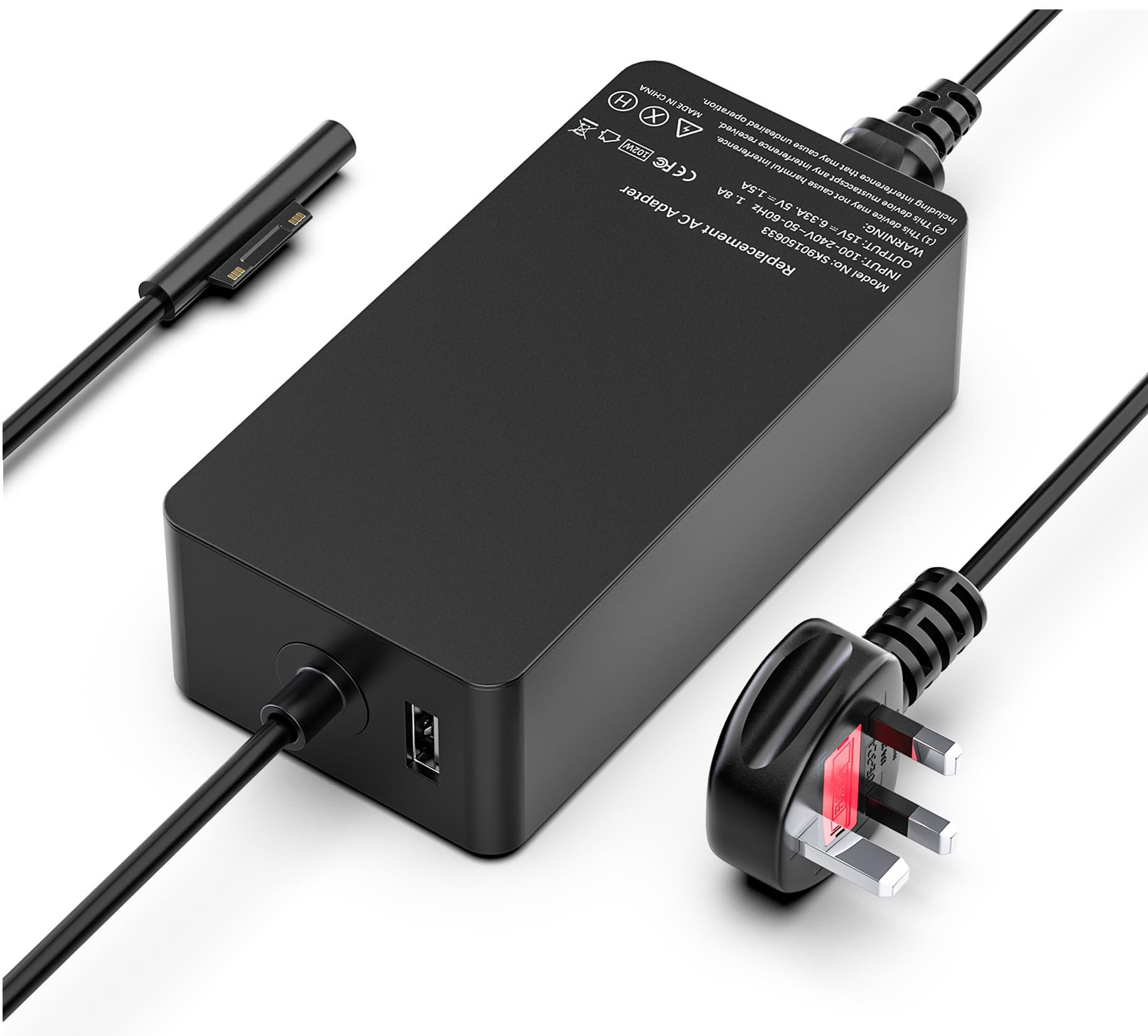 Surface Pro Charger, 102W Microsoft Surface Pro Charger for Surface Pro ...