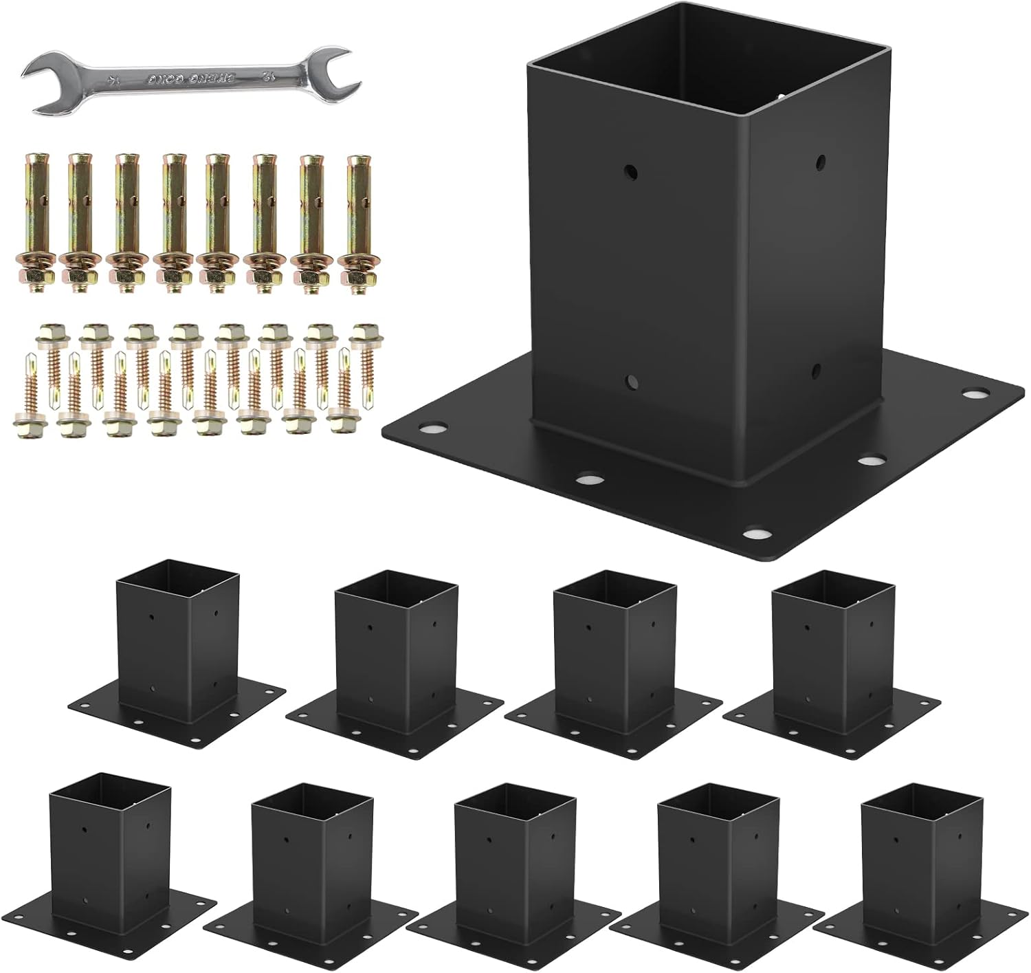 4-x-4-post-base-10pcs-inner-size-3-6-x3-6-deck-post-base-heavy-duty