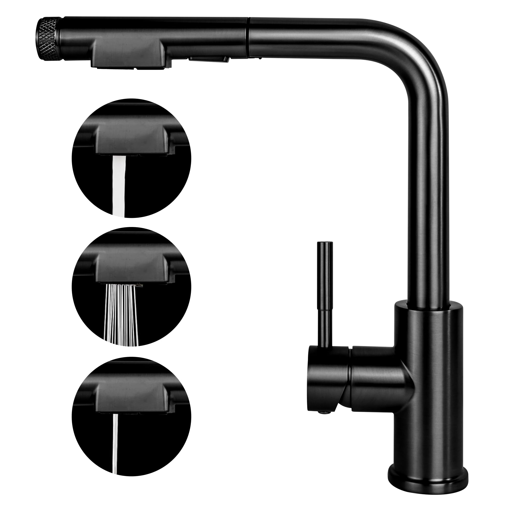 3 in 1 Filtered Water Kitchen Sink Mixer Tap with Pull Out Spray Head 1 ...