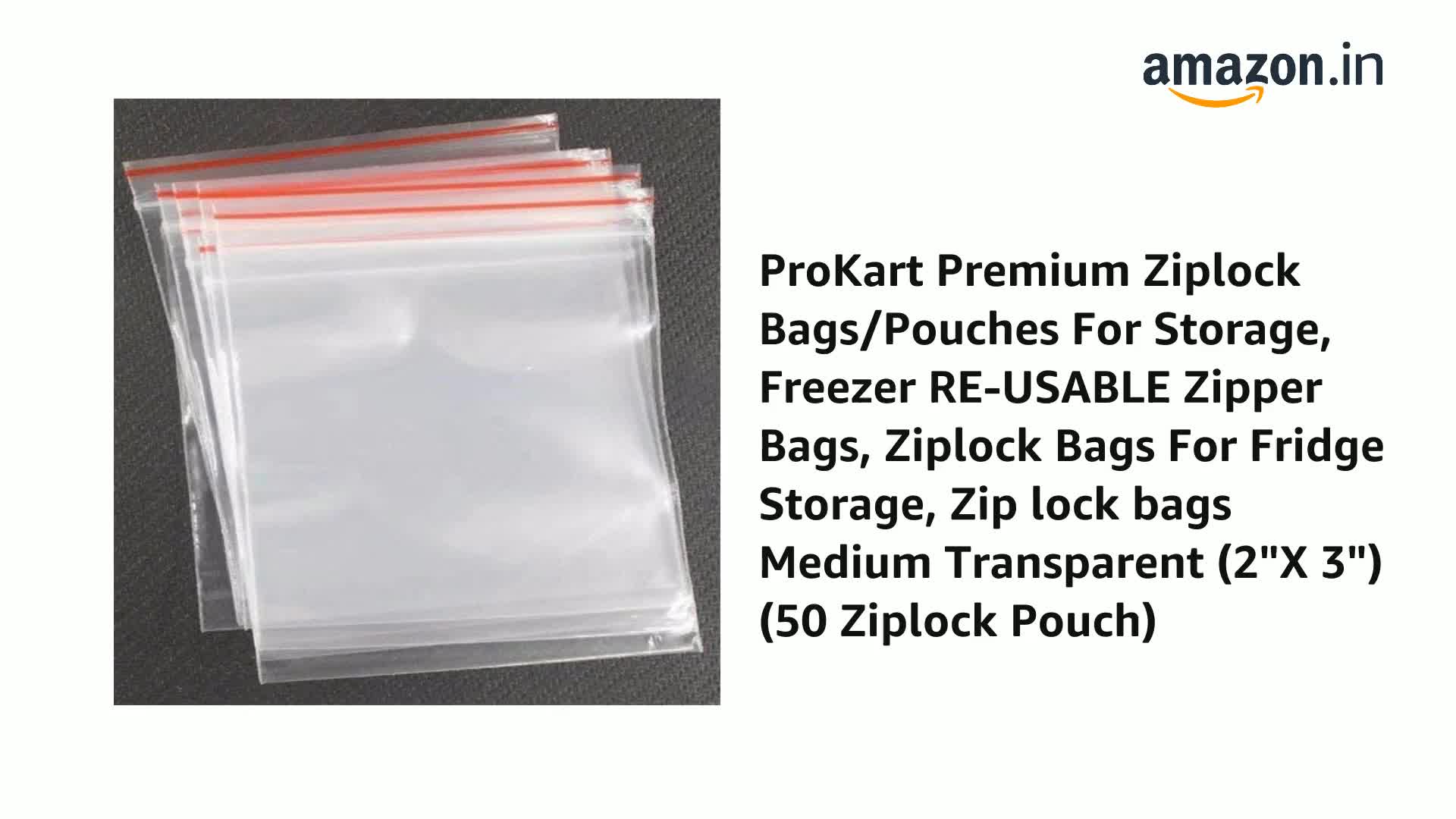 Ziplock Pouch Clear Zip Lock Pouch Resealable Stand Up Bags 18x26+4cm