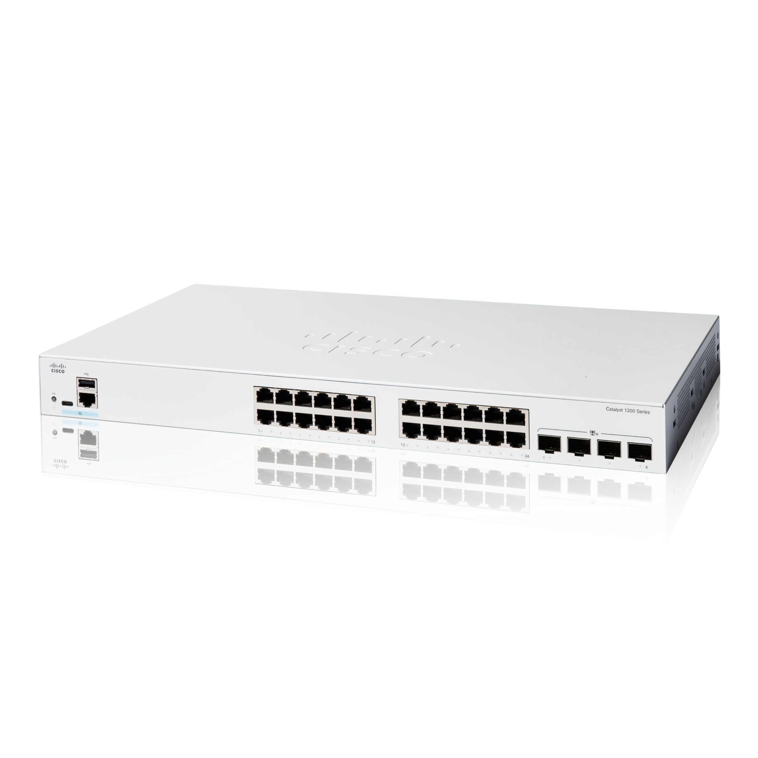 Amazon.com: Cisco Catalyst 1200-24T-4X Smart Switch, 24 Port GE, 4x10GE ...