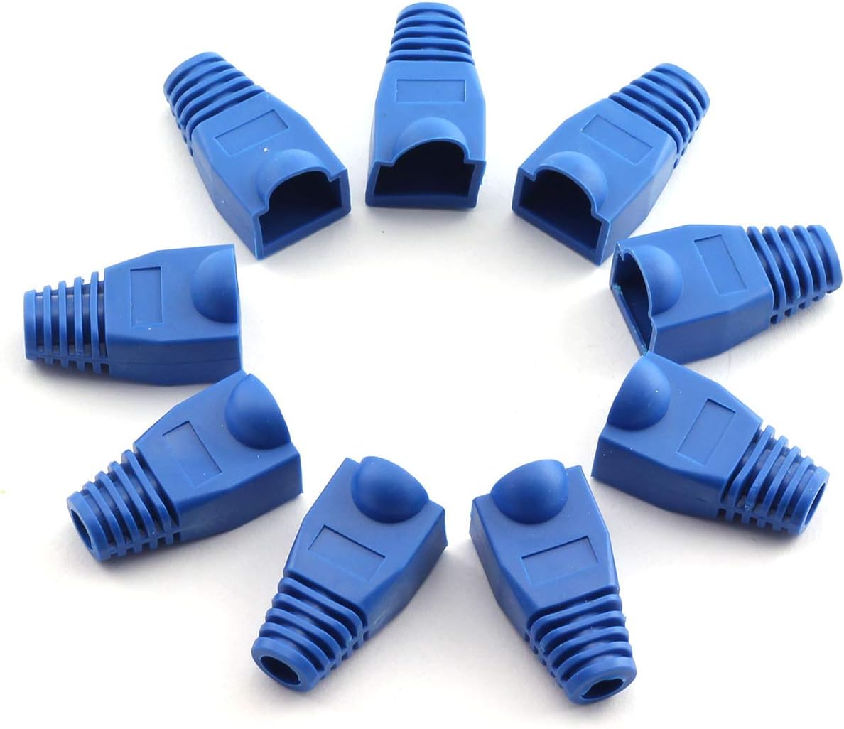ZYAMY 100pcs Blue RJ45 Adapter Cap for 6mm Ethernet Network Cable ...