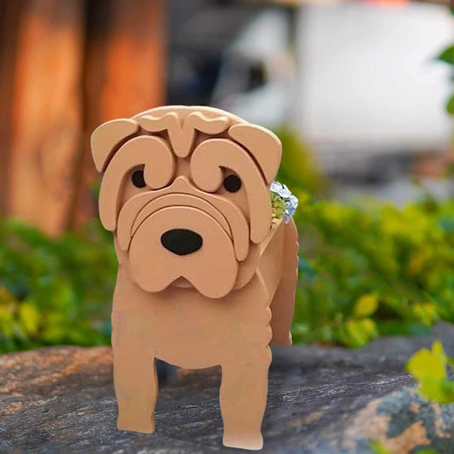Amazon.com : HMLOPX Plant Stand Indoor Outdoor Dog Planter,Cute Pet Dog ...