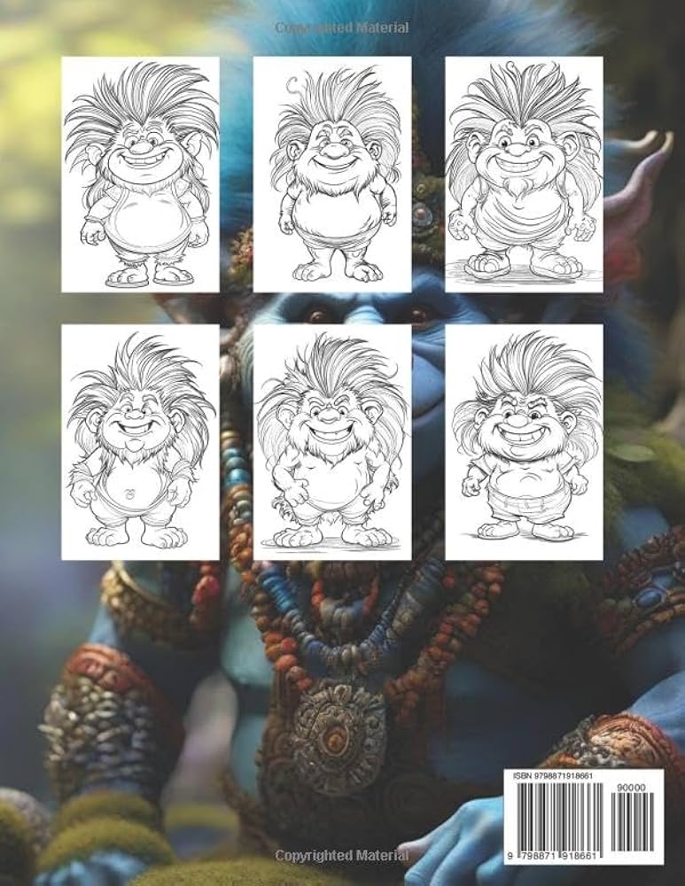 troll coloring pages