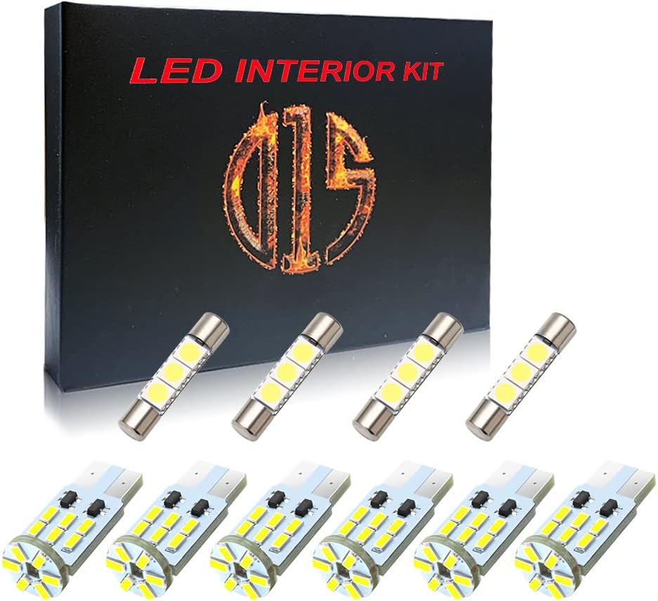 Amazon.com: D15 Lighting LED Interior Light Kit 6000k White 194 T10 ...