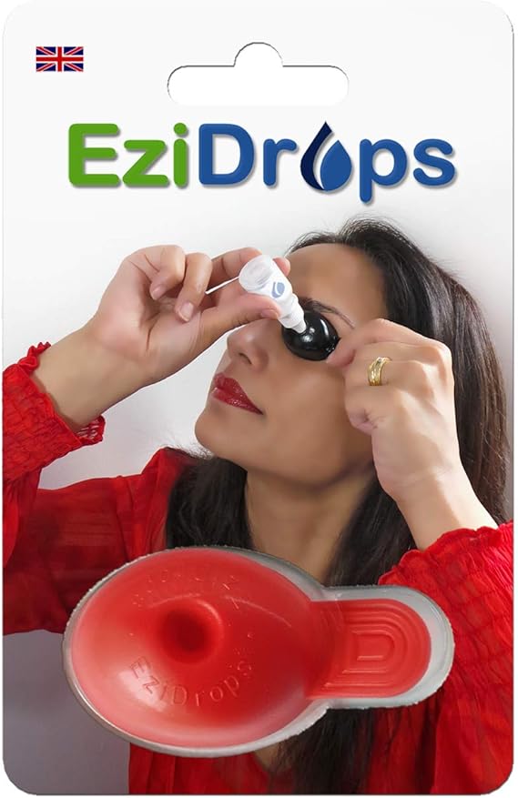 EziDrops - Eye Drop Dispenser Aid - Easy Eye Drop Applicator for Nozzle ...