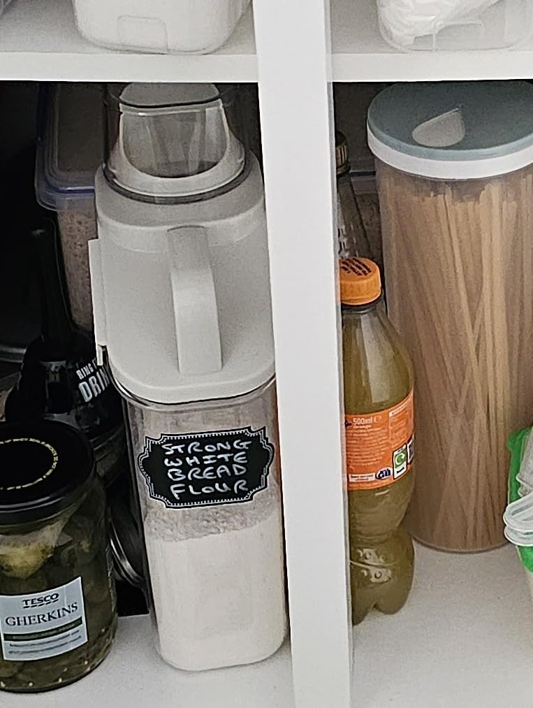 Xbopetda Flour Storage Container Airtight, Flour Storage Box with ...