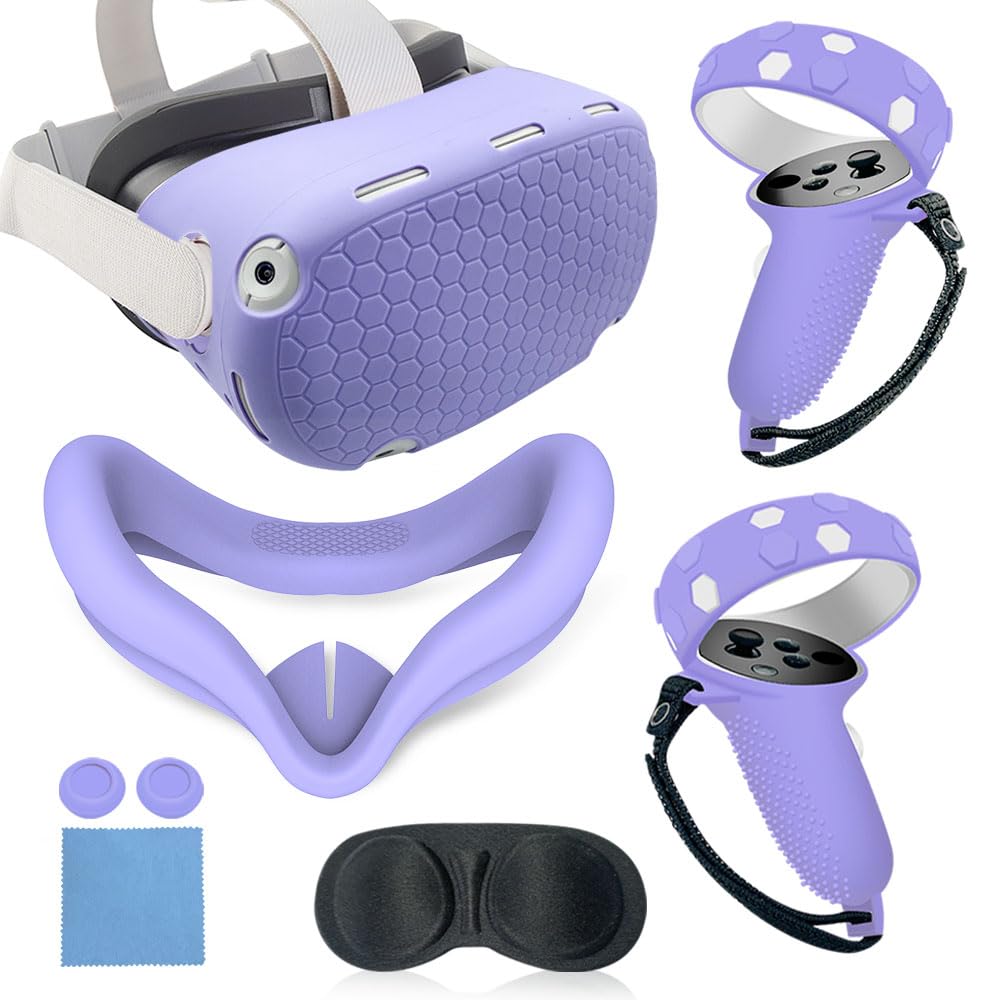 Amazon.com: VR Cover Accessories Set Compatible with Meta Quest 2 ...