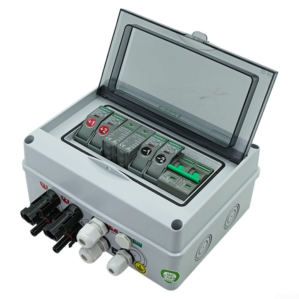 Buy Solar PV Combiner Box, 550V Solar PV Combiner Box 2In1 Out 550V ...