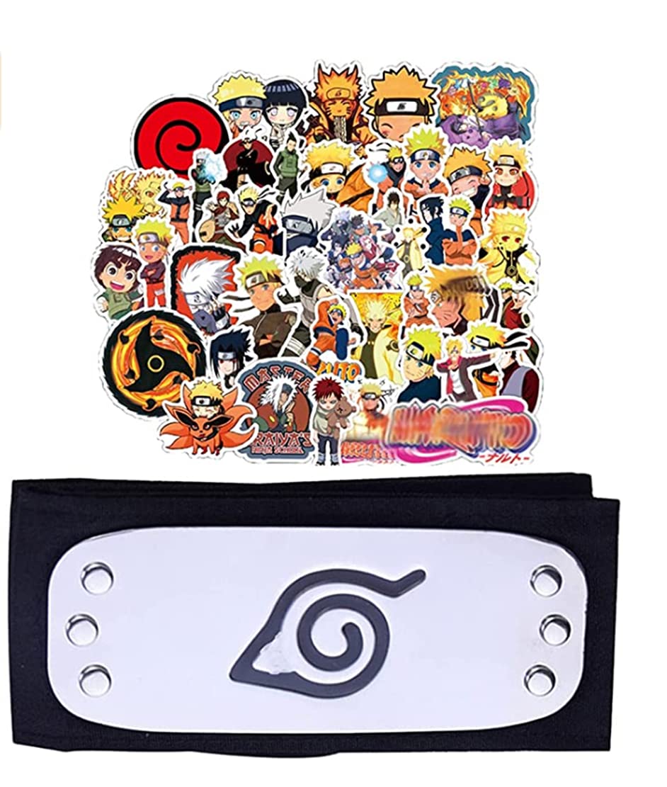 Buy Naruto Headband metal set minato kunai Narutoo Leaf Village costume ...