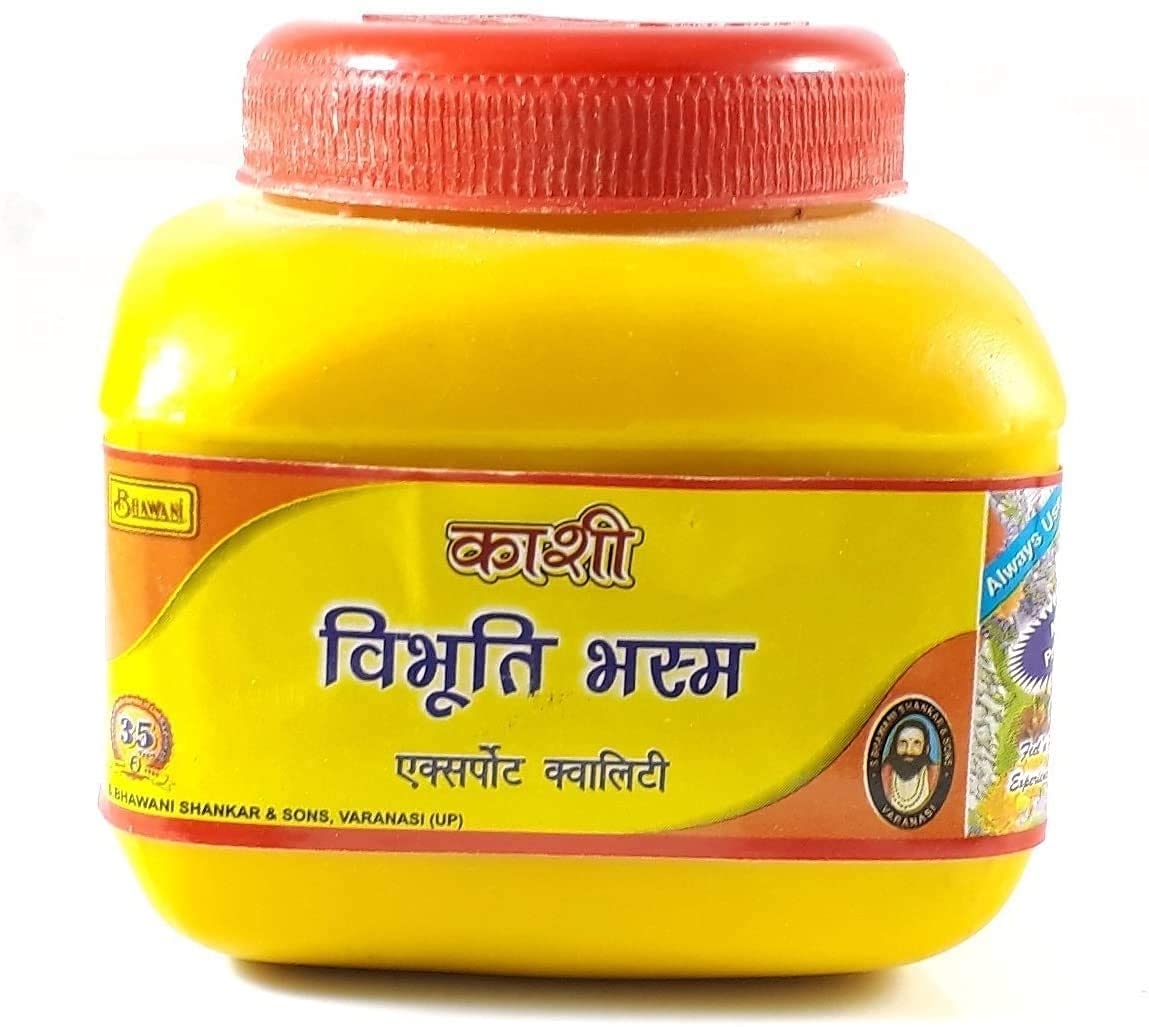 Buy Pack of 2, 150gm Scented Kashi Vibhuti Powder Ceremonial Mark at ...