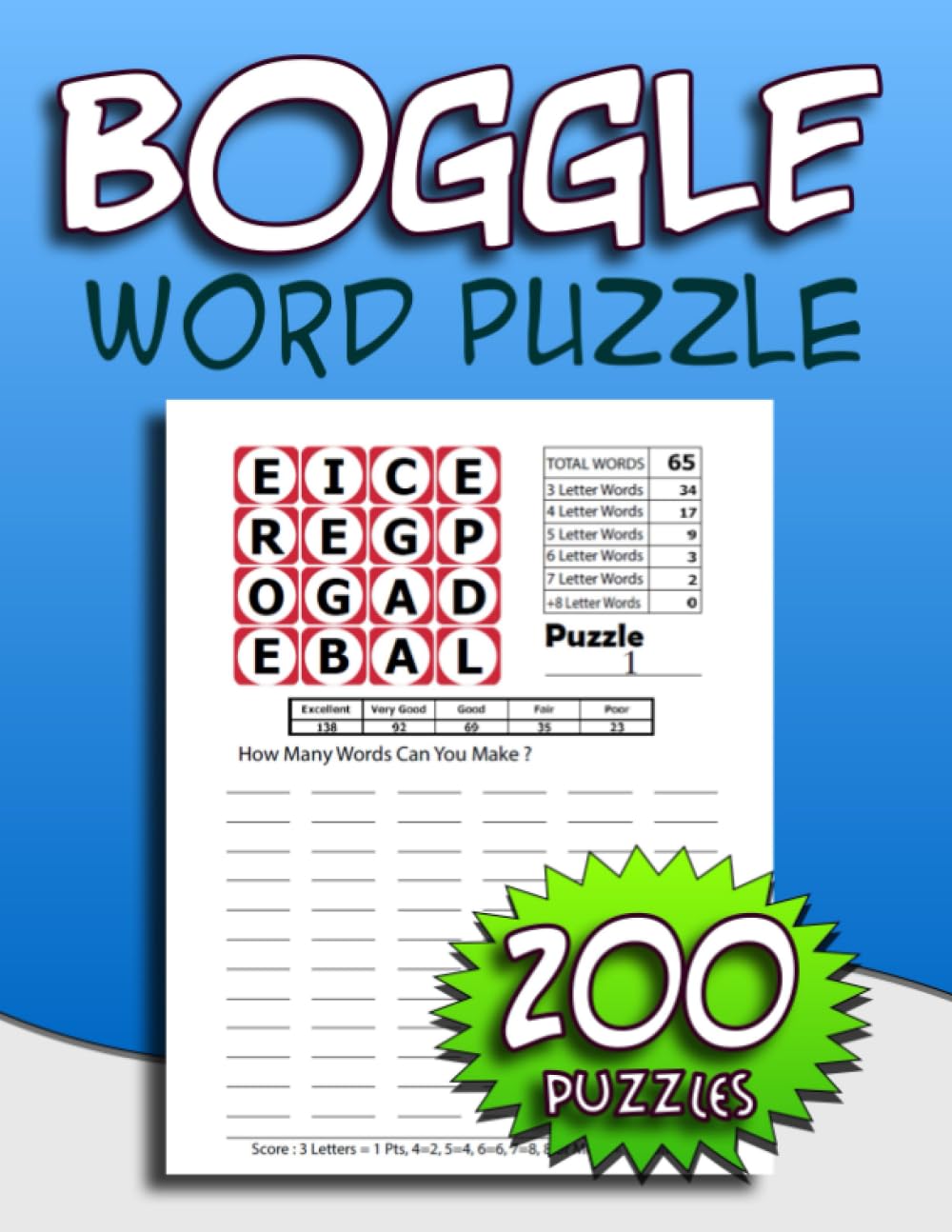 Amazon.com: Boggle Word Puzzle: Enjoy 200 Puzzles, The Ultimate in Word ...
